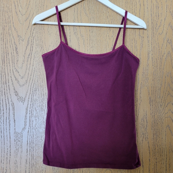 SO | Tops | So Maroon Perfect Cami Wbuilt In Shelf Bra L | Poshmark